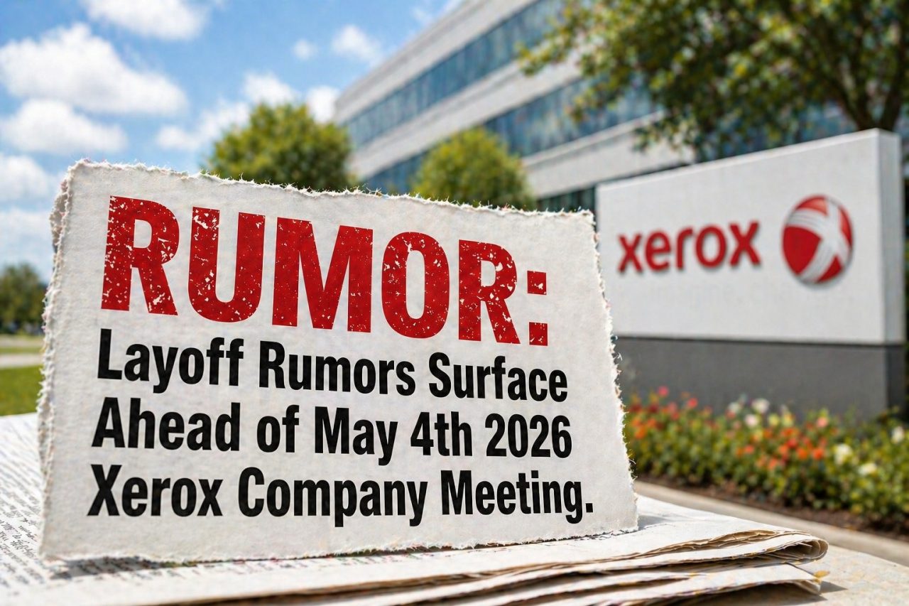 Layoff Rumors Surface Ahead of May 4th 2026 Xerox Company Meeting ...